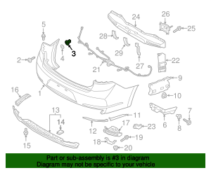 86912-21010 - Bumper Cover Nut 2017-2019 Kia Cadenza | Kia.Parts Store