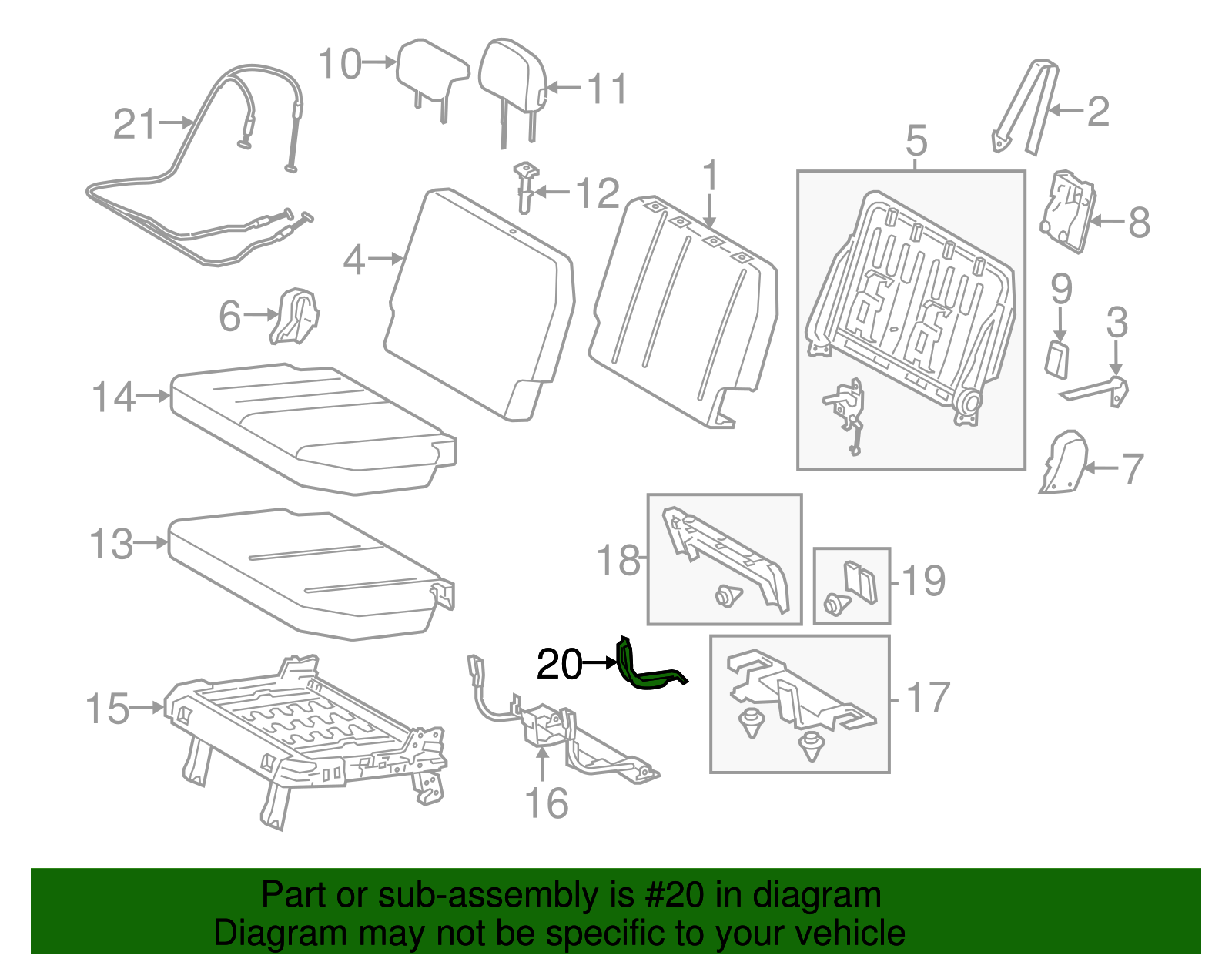 2015-2020 Toyota Sienna Frame End Cap 79091-08090-C0 | Toyota Parts Center