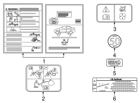 Labels for 2016 Ford Fiesta | Ford Parts Catalog