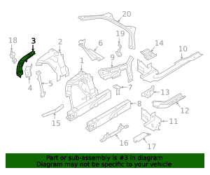 41008495745 - 2019-2024 BMW Upper Rail (41-00-8-495-745) | BMW of South ...