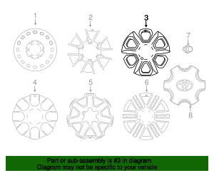 4261135520 - Spare Tire 2014-2023 Toyota 4Runner | AutoNationParts.com