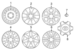 90942-01058 - Wheel Lug Nut 1987-2024 Toyota | Longo Toyota Parts