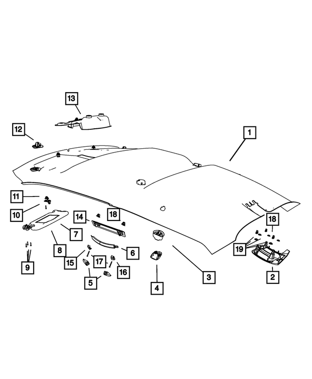 2008-2014 Dodge Challenger End Cap 1EG781DVAA | Mopar eStore