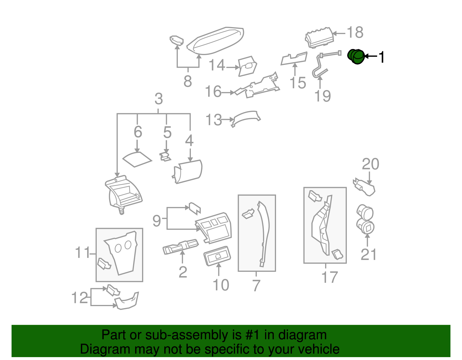 2009-2012 Toyota Yaris Air Vent 55650-52220-B0 | Retail Performance ...