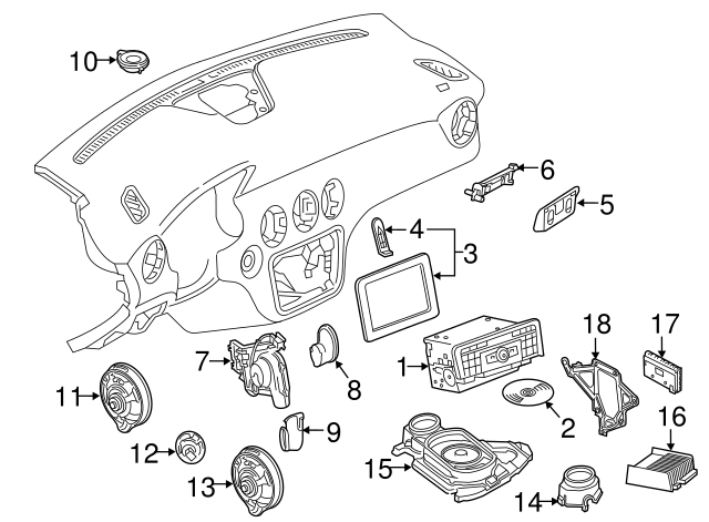 2012-2019 Mercedes-Benz Speaker 204-820-57-02 | AutoNationParts.com