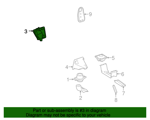 272-223-42-04 - Mount Bracket 2006-2012 Mercedes-Benz | AutoNationParts.com