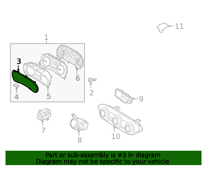 94360-M6000 - Cluster Lens 2019-2021 Kia Forte | Kia.Parts Store