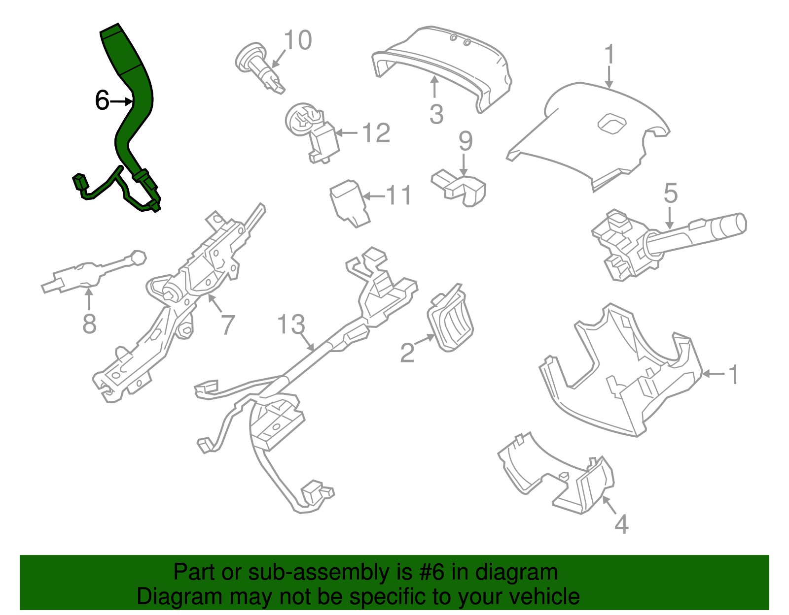 2014-2020 GM Jet Black Automatic Transmission Range Selector Cable ...