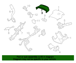 2014-2020 GM Cocoa Steering Column Shroud 23447441 | GMPartsDirect.com