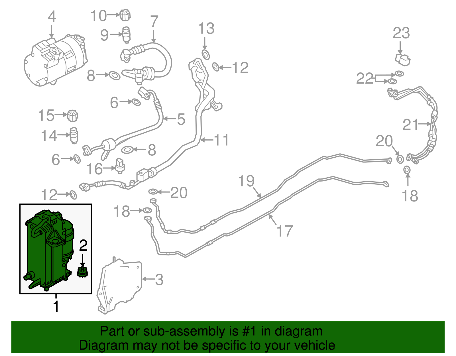 2016-2025 BMW | Condenser | 64509891030 | BMW OEM Parts Store