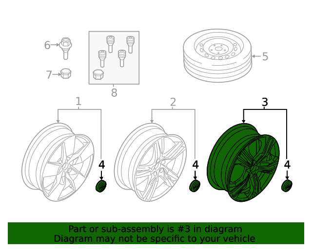 2019-2020 Volvo XC40 19-Inch 5-Double Spoke Black Diamond Cut Alloy ...