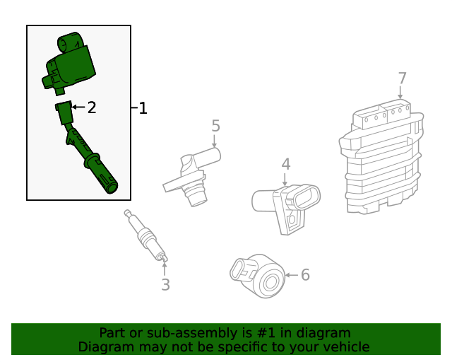 256-906-05-00 - Coil 2019-2021 Mercedes-Benz | Mercedes-Benz USA Parts
