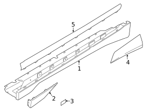 51447369839 - 2014-2021 BMW Sill Molding (51-44-7-369-839) | BMW of ...