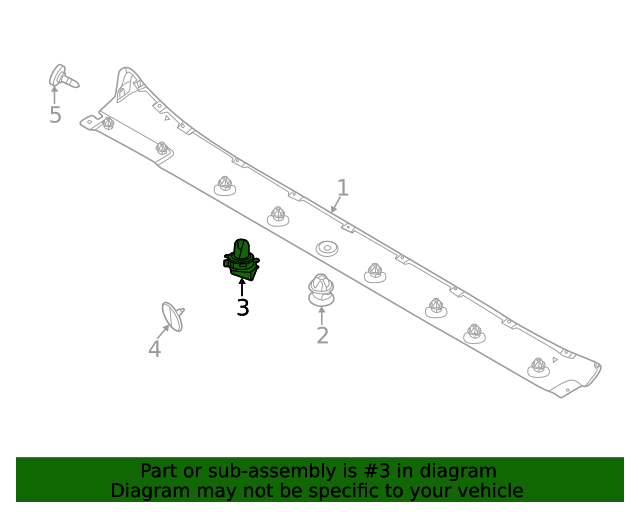 Genuine Porsche 992-853-756 |Rocker Molding Retainer | FREE Shipping on ...