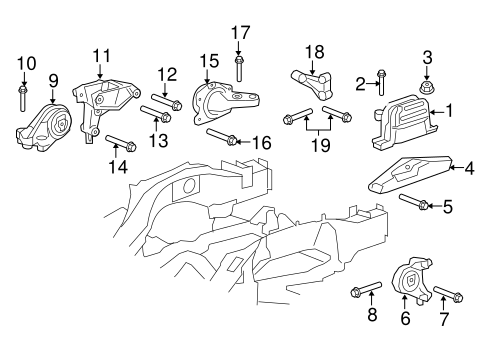 Engine & Trans Mounting for 2014 Chevrolet Equinox | OEM Parts Online