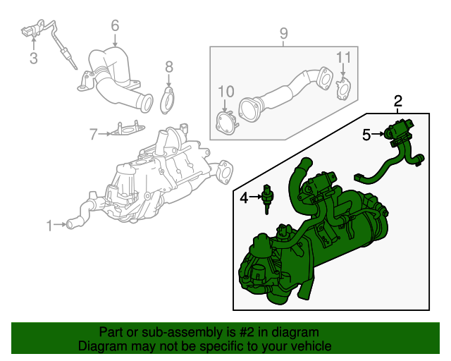 LR069681 - Egr Cooler - 2015-2020 Land-Rover | Land Rover Parts Now