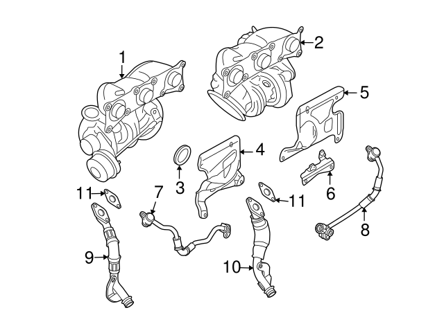 11-42-7-562-798 - Turbocharger Oil Line 2007-2013 BMW | AutoNationParts.com