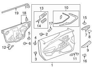 2016-2021 Chevrolet Camaro Handle, Inside Cap - Driver's Side (LH ...