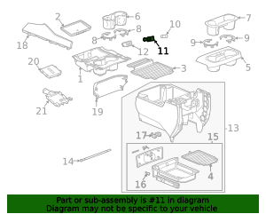 2021-2023 GM Accessory Power Receptacle Retainer 84651487 GM ...