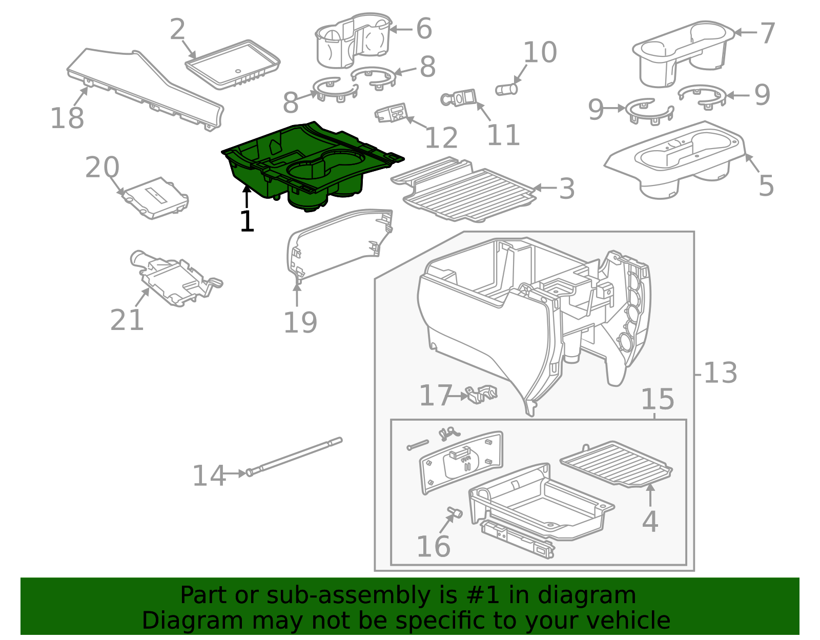 2021-2024 GM Upper Trim Panel 84921581 GM | GMPartsDirect.com