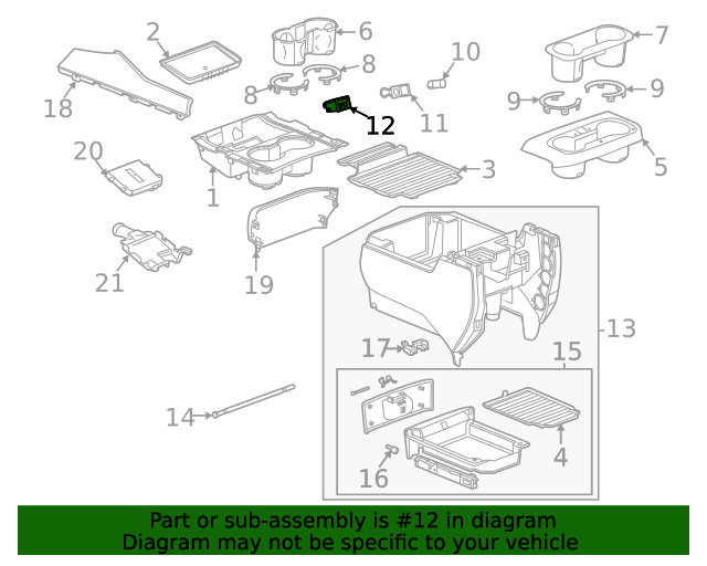 2021-2024 GM Black Multimedia Receptacle 84466390 GM | GMPartsDirect.com