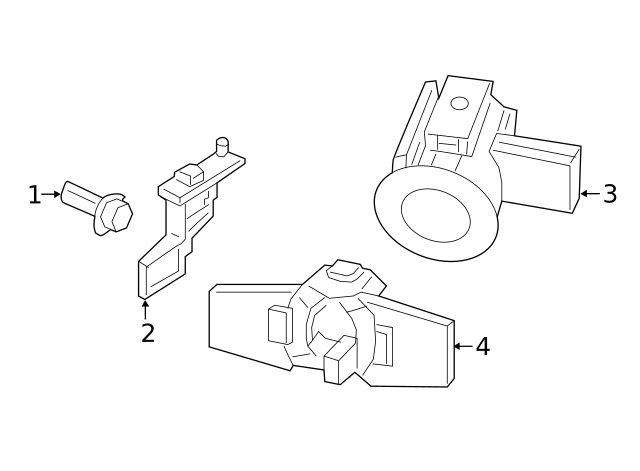 2019-2021 Nissan Park Sensor 28438-9UF1A | OEM Parts Online