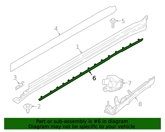 51777468829 - 2019-2022 BMW X5 Trim Molding (51-77-7-468-829) | BMW of ...
