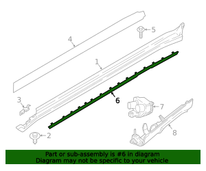 51777468829 - 2019-2022 BMW X5 Trim Molding (51-77-7-468-829) | BMW of ...