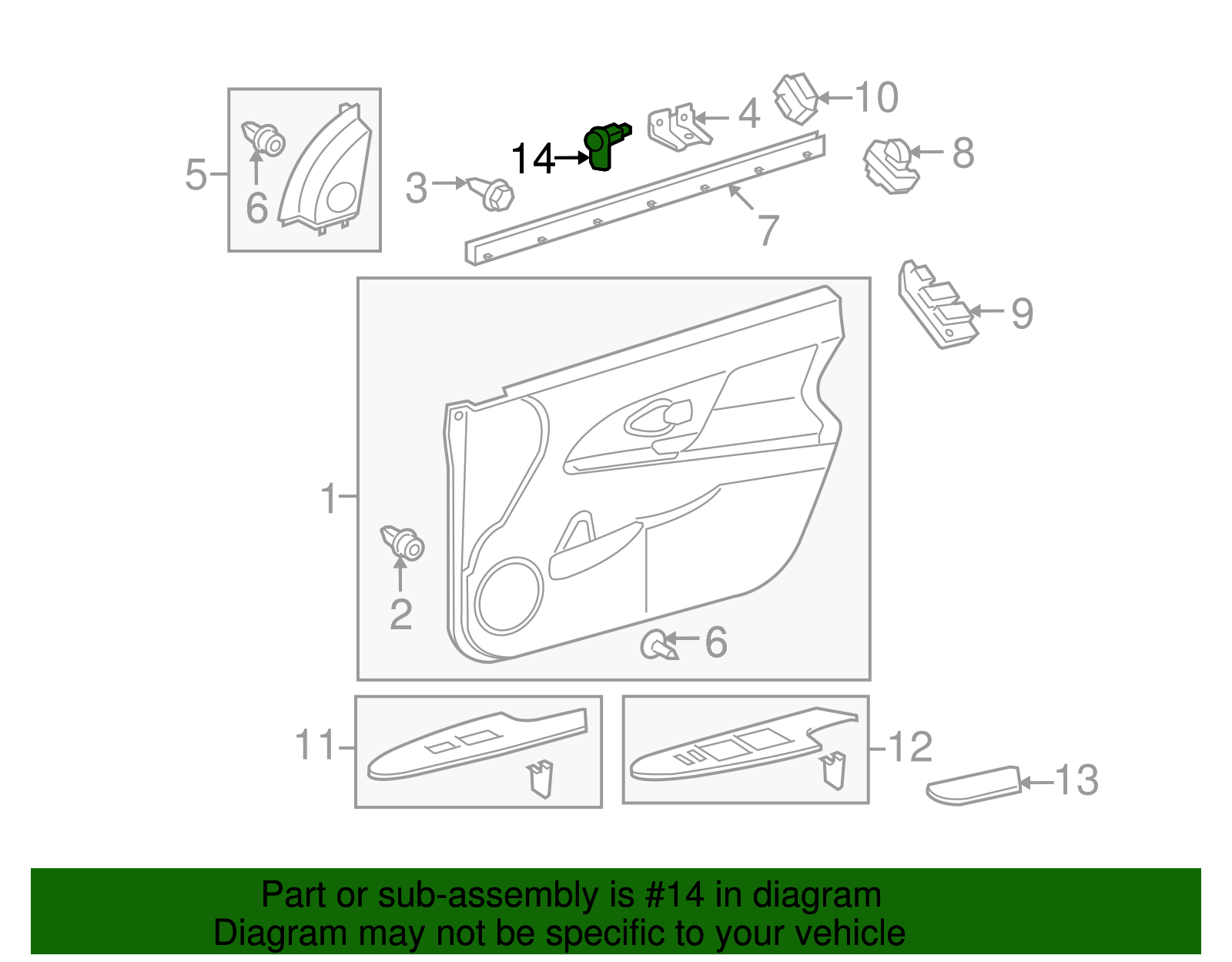 2000-2014 Toyota Door Jamb Switch 84231-52010 | Toyota San Diego Parts