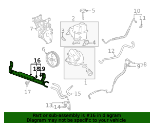 2020-2025 GM Power Steering Cooler (Replaces 84763089) 84763090 GM ...
