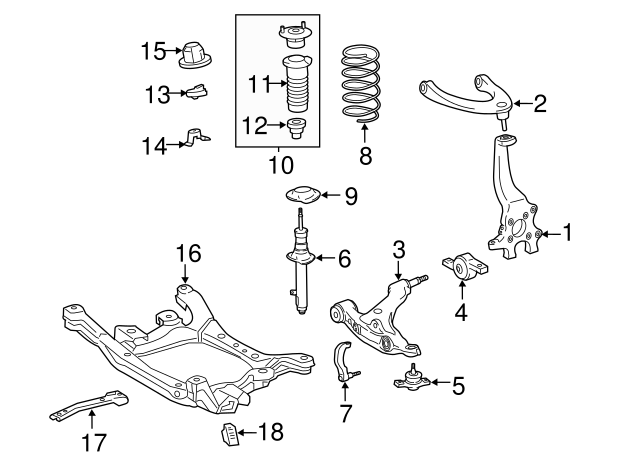 2013-2015 Lexus Coil Spring 48520-80377 | OEM Parts Online