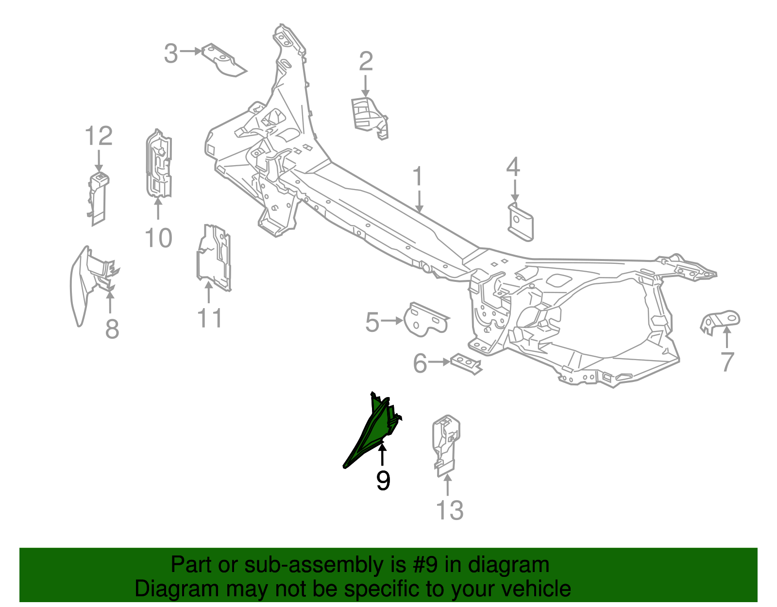 31353044 - Upper Guide - 2014-2018 Volvo | Volvo OEM Parts Direct