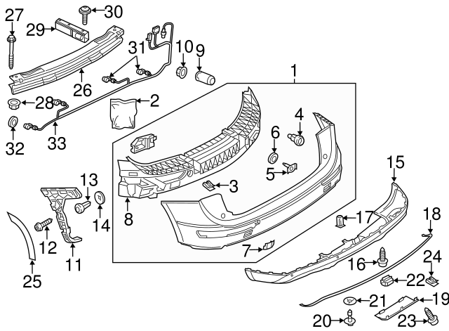 8R0-807-521-BL-1RR - Spoiler 2014-2017 Audi SQ5 | Audi OEM Parts