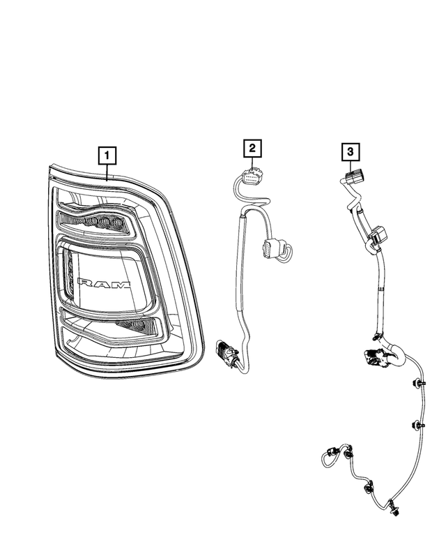 2021 Ram 1500 Jumper Wiring, Right 68488862aa | AutoNationParts.com