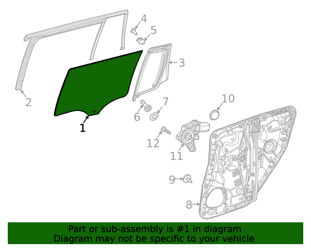 247-735-76-00 - Movable Glass 2021-2023 Mercedes-Benz | Mercedes-Benz ...