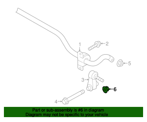 2015-2020 Volkswagen Stabilizer Link Lock Nut N-901-838-03 | QuirkParts