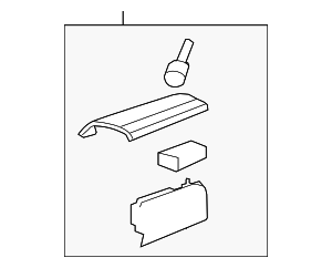 2007-2014 GM Ebony Instrument Panel Upper Compartment 25826741 GM ...