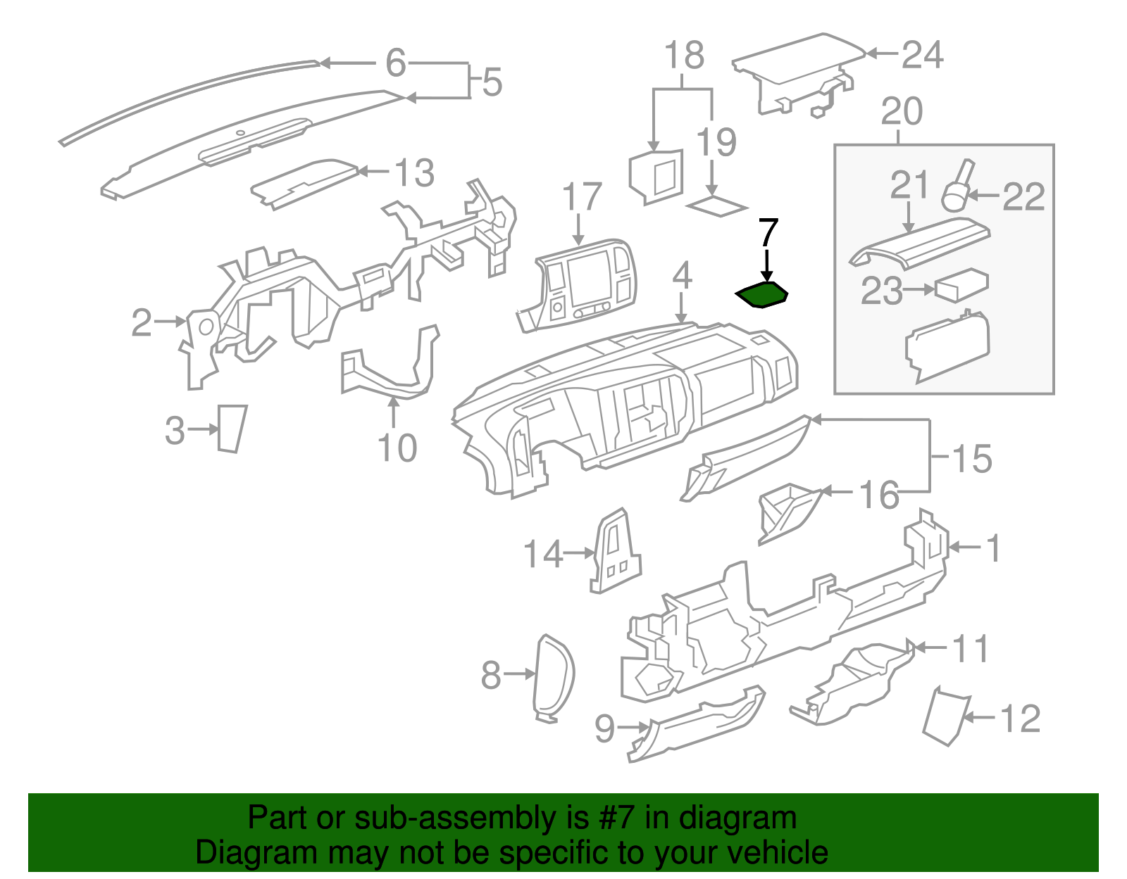 2010-2013 GM Very Dark Cashmere Passenger Side Window Defogger Outlet ...
