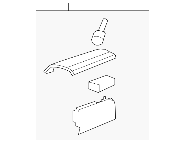 2007-2014 GM Ebony Instrument Panel Upper Compartment 25826741 GM ...