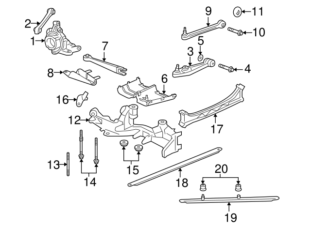 1999-2024 Porsche Lower Control Arm Adjust Bolt 997-331-217-03 | Sunset ...