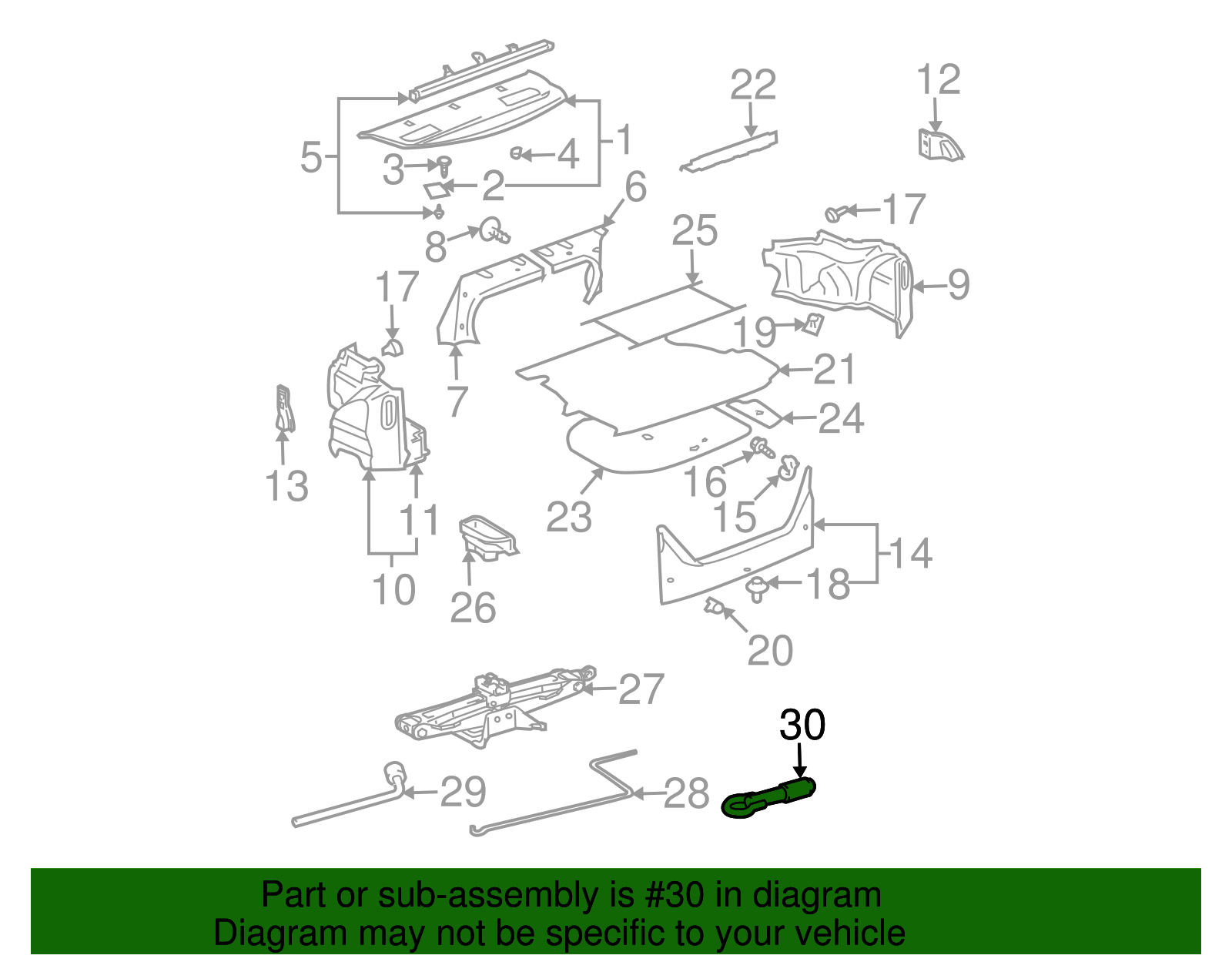 2002-2011 Toyota Tow Hook 51960-33010 | Toyota Parts Center