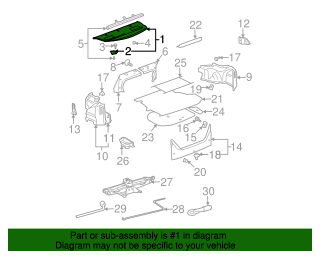 64330-33530-B0 - Pkg Tray Trim - 2006 Toyota Camry | OEM Genuine Toyota ...