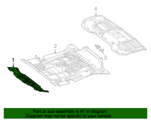 2012-2019 Mercedes-Benz Front Shield 166-520-00-23 | MB Parts Center