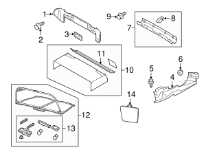 2010-2017 Audi Air Deflector Hardware Kit 8F0-898-174-A | Audi USA Parts