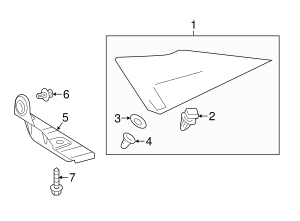 90467-07222 - Air Deflector Clip 2016-2022 Toyota | Longo Toyota Parts
