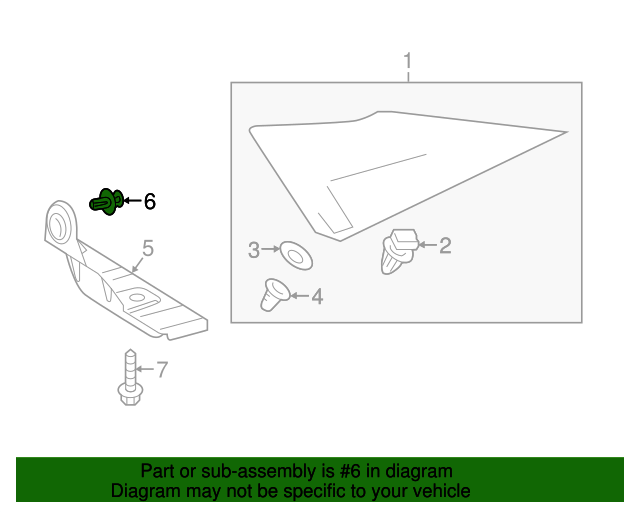 90467-07222 - Air Deflector Clip 2016-2022 Toyota | Longo Toyota Parts