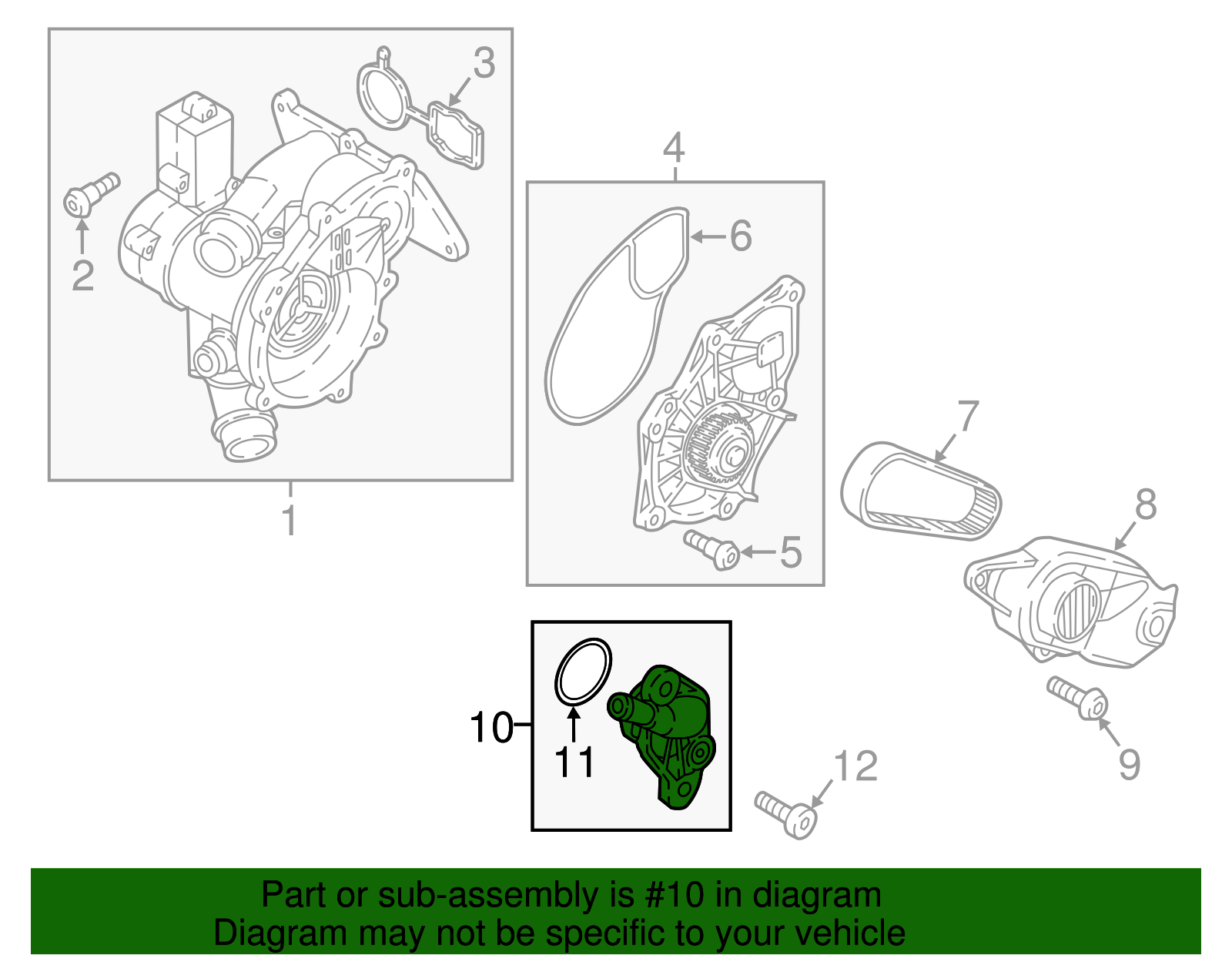 2015-2025 Volkswagen Engine Coolant Outlet Flange 06K-121-132 | Retail Performance Auto Parts