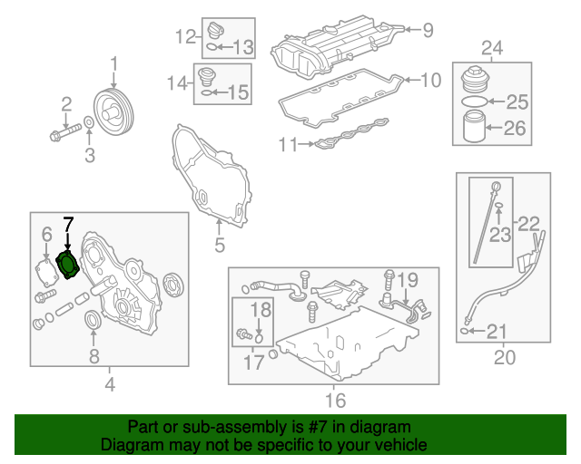 Genuine Engine Oil Pump Gasket for 2003-2011 Saab | Part# 90537915 ...