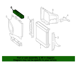 222-505-04-40 - Auxiliary Radiator Upper Bracket 2013-2021 Mercedes ...