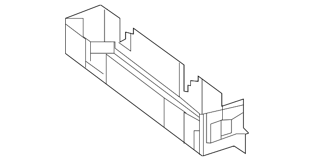 222-505-05-40 - Auxiliary Radiator Lower Bracket 2013-2021 Mercedes ...